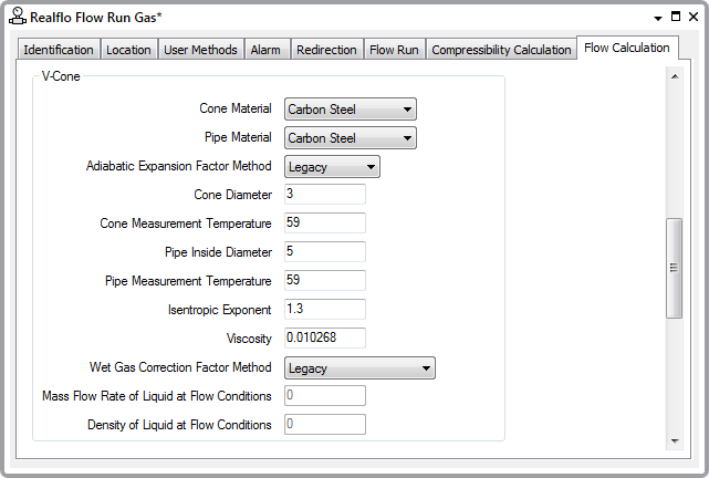 SCADAPack Modbus Realflo Driver Guide - V-Cone General Properties (Configuring a SCADAPack ...